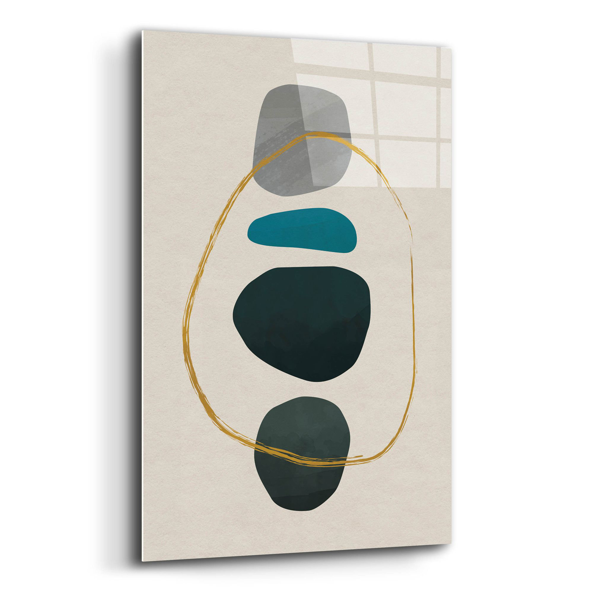 Ivy Bronx 'Scandi Pebbles 11' By Gary Williams, Acrylic Glass Wall Art, 12"X16" - Wayfair Canada